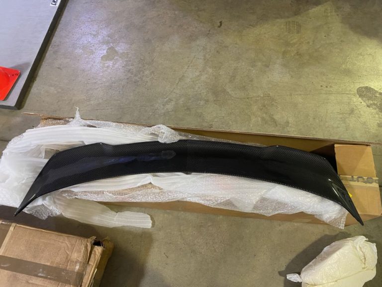 CT4-V Blackwing Spoiler - slightly wavy clear coat - Tapout Tuning