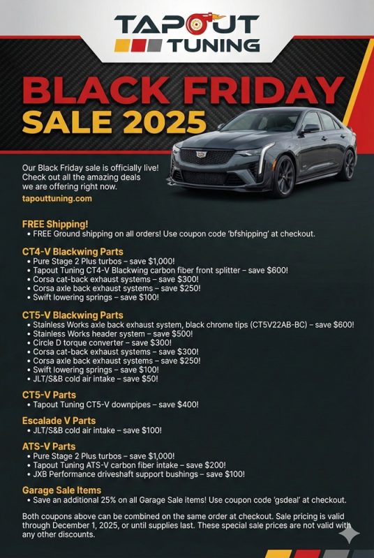 Tapout Tuning Black Friday 2025 Sales is LIVE! - Tapout Tuning